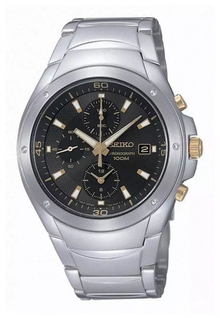 Jual Seiko Jam Tangan Pria Seiko Chronograph SND783 Strap Stainless ...