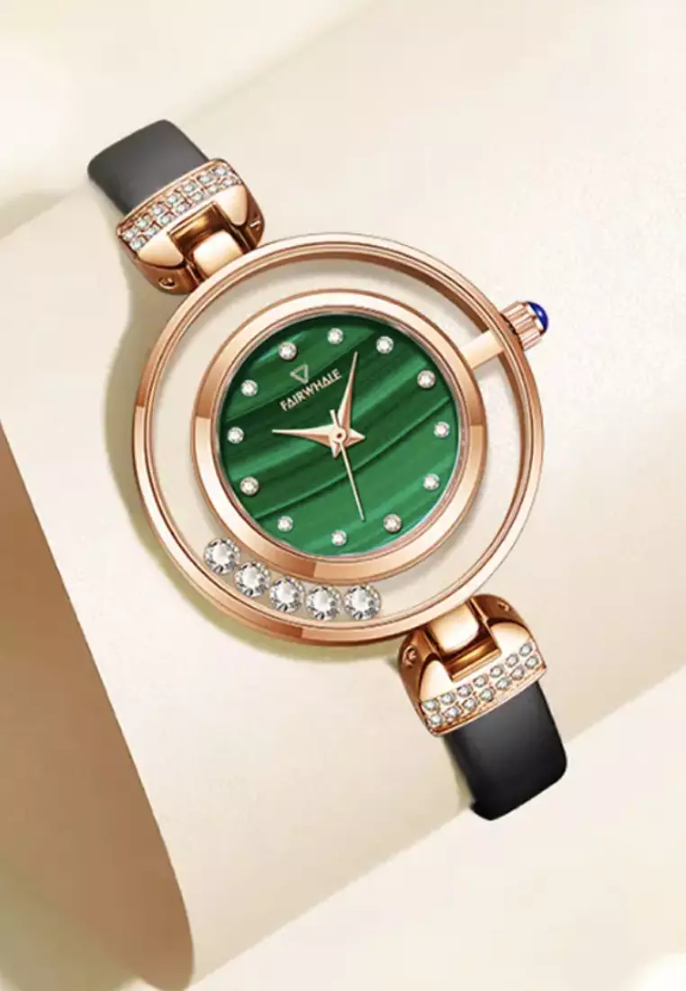 Buy Mark Fairwhale Ladies IP Rose Gold and Stainless Steel Quartz Watch ...