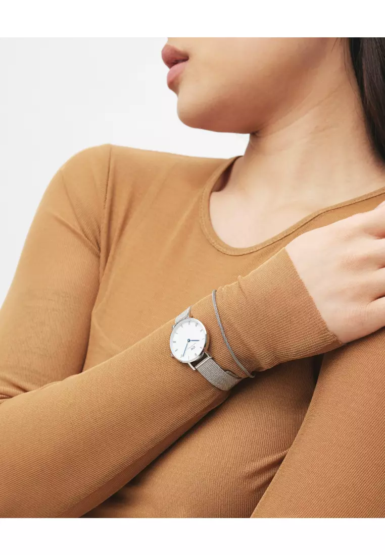 Buy Daniel Wellington Mesh Bracelet Sterling 1.8mm Fashion Bracelet for ...