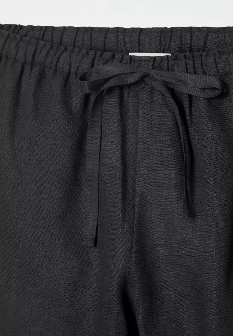 COS Drawstring Linen Trousers 2025 | Buy COS Online | ZALORA Hong Kong