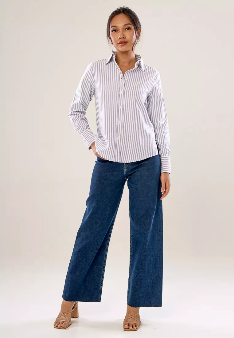 Buy Dressing Paula Striped Shirt Online | ZALORA Malaysia