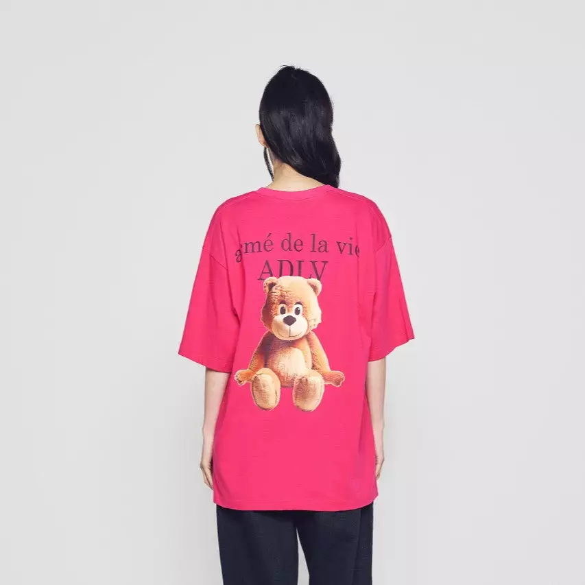 Jual Acme De La Vie AC BEAR BASIC LOGO SHORT SLEEVE T-SHIRT HOT PINK ...