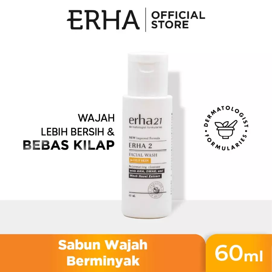 Jual Erha ERHA 2 Facial Wash For Oily Skin With Aha, Dmae & Witch Hazel ...