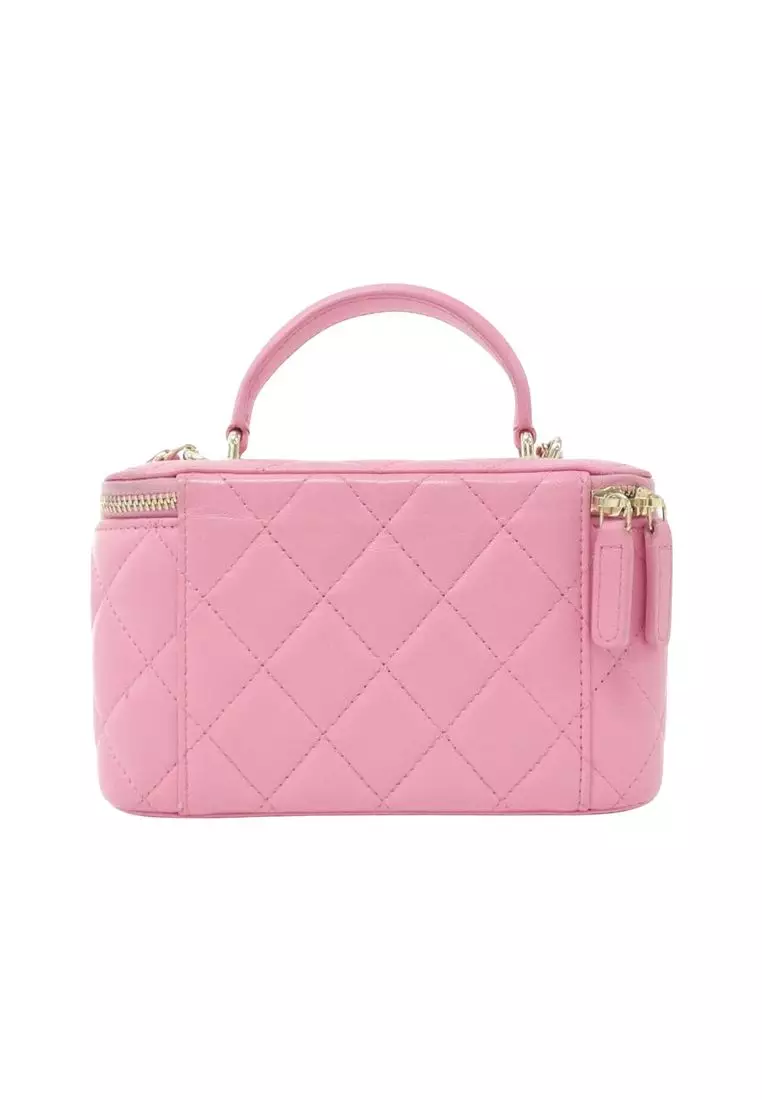 Buy Chanel Pre-Loved Chanel Pink Leather Vanity 2025 Online | ZALORA