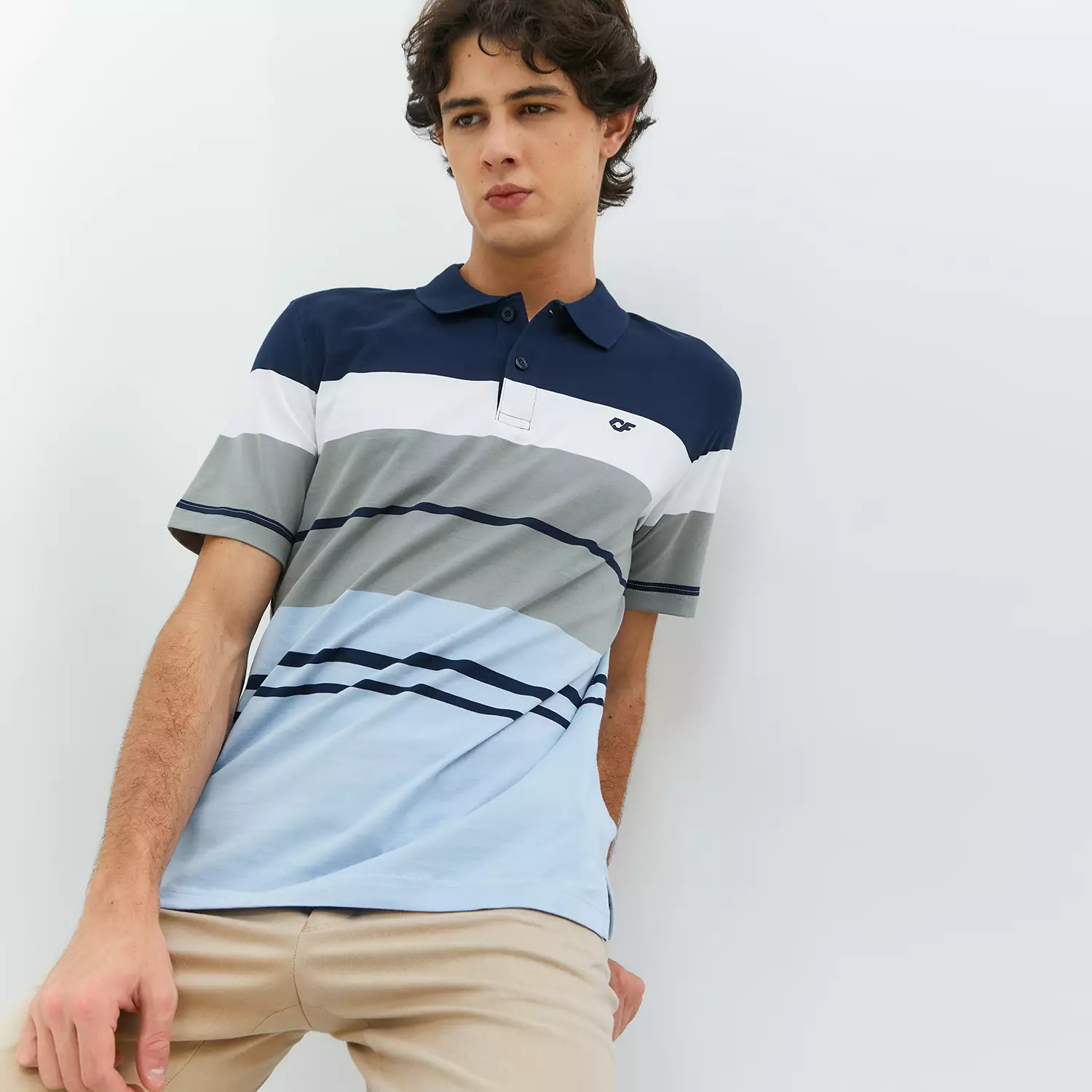 Jual Country Fiesta Country Fiesta Men Polo Shirt Navy Block 01MPY08253 ...