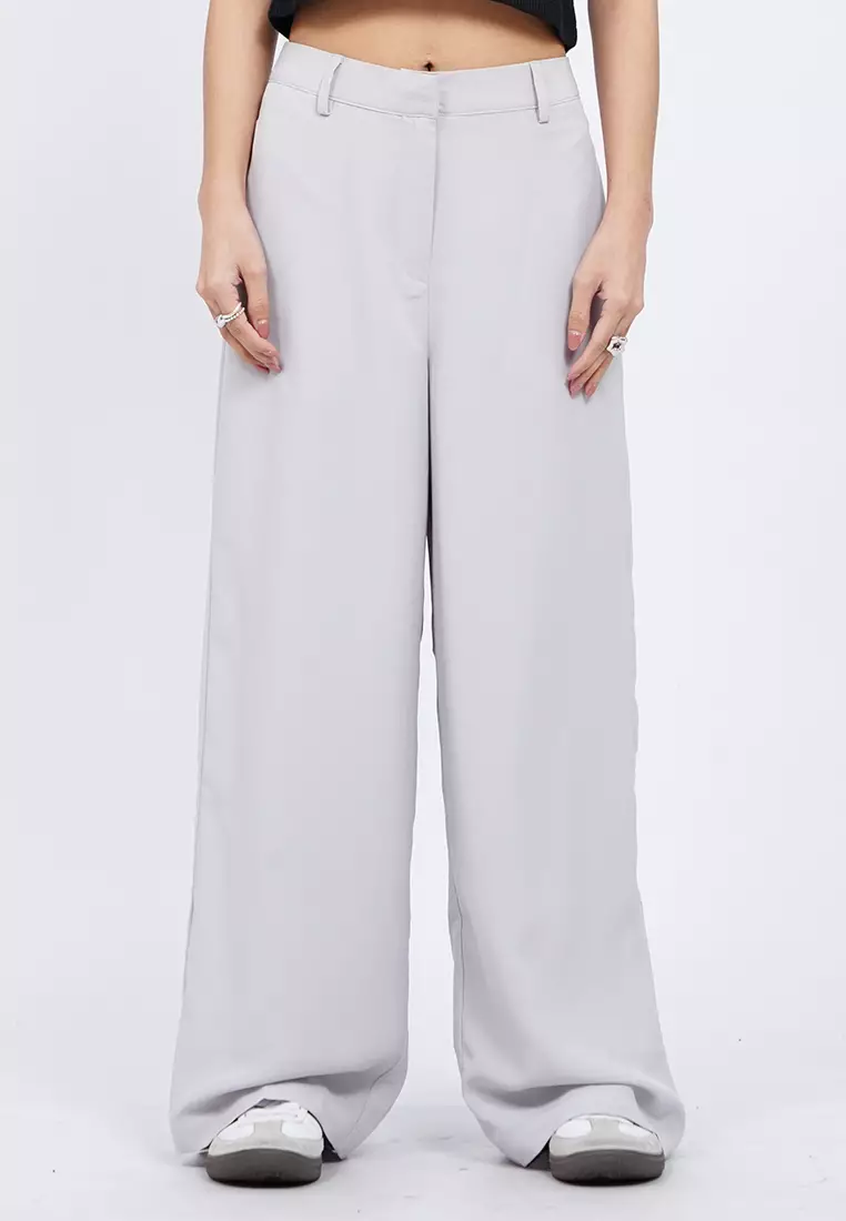 Jual COLORBOX Wide Leg Pants with Flap Pocket Original 2025 | ZALORA ...