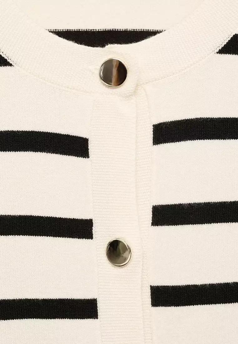 Jual Mango Striped Knitted Cardigan Original 2025 | ZALORA Indonesia