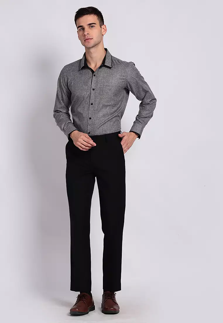 Jual Pierre Gruno Kemeja Formal Slimfit Panjang D494J04 Original 2025 ...
