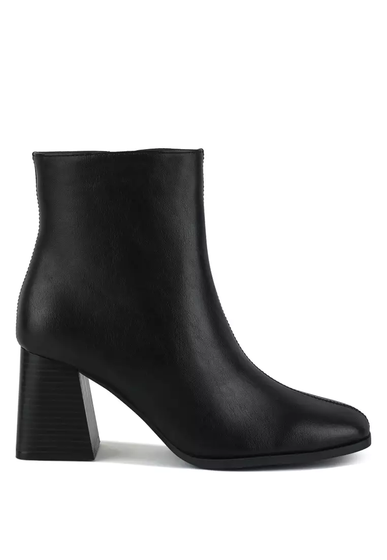 London Rag Black Cut Out Block Heeled Chelsea Boots 2025 | Buy London ...
