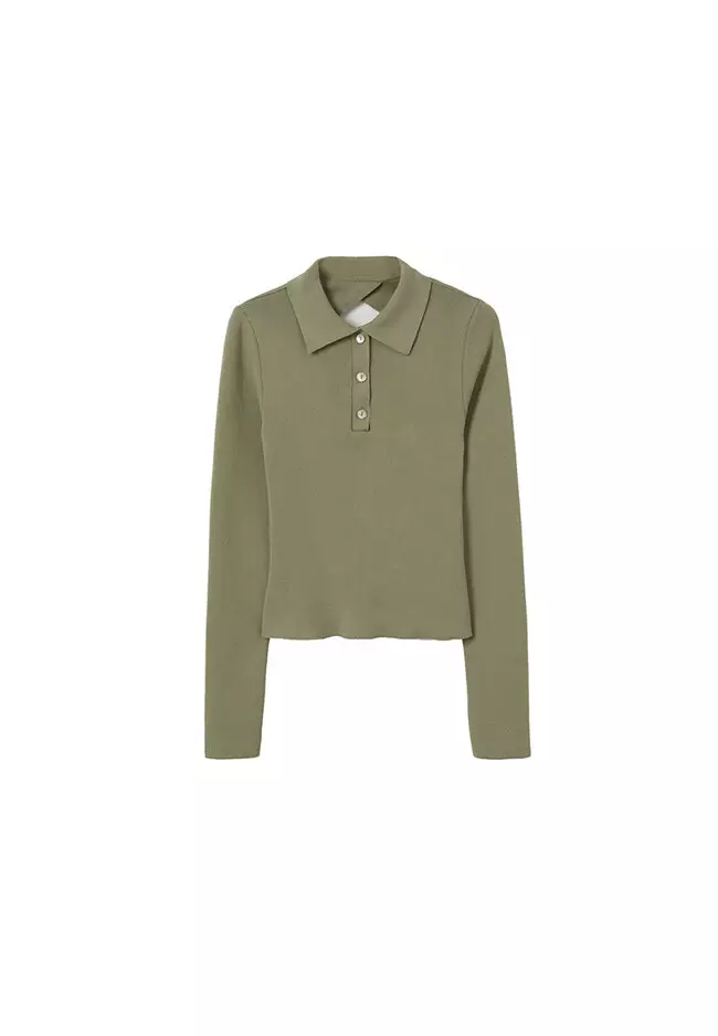 Buy Mango Open Back Polo Top Online | ZALORA Malaysia