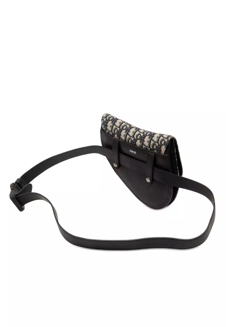 Buy Dior Pre-Loved Dior Oblique Canvas Saddle Belt Bag 2026 Online ...