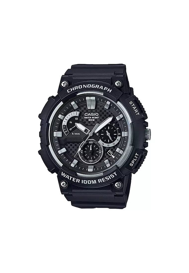 Buy Casio Men's Analog MCW-200H-1AV Black Resin Band Sport Watch 2025 ...
