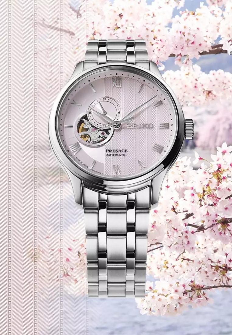 Seiko Seiko Presage Japanese Zen Garden Kyoto Cherry Blossom Soft Pink ...