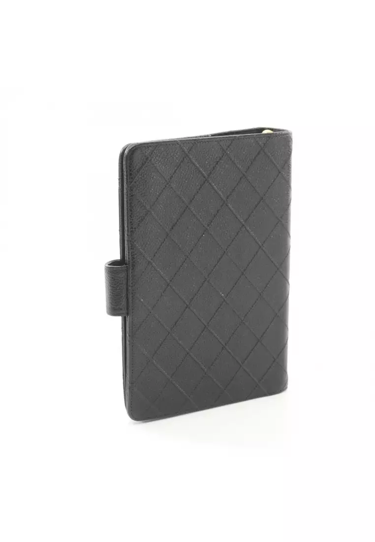 網上選購 Chanel Pre-Loved Chanel matelasse Bicolore notebook cover Caviar ...