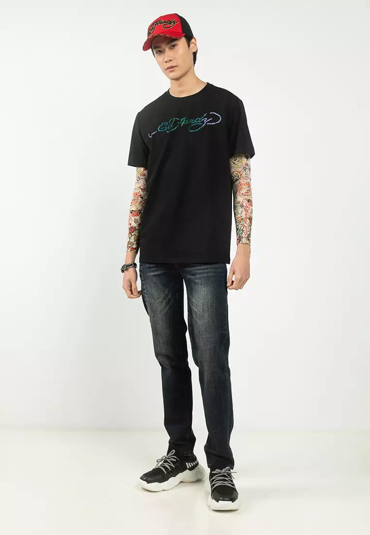 Buy Ed Hardy Ed Hardy Signature Regular Tee Online | ZALORA Malaysia