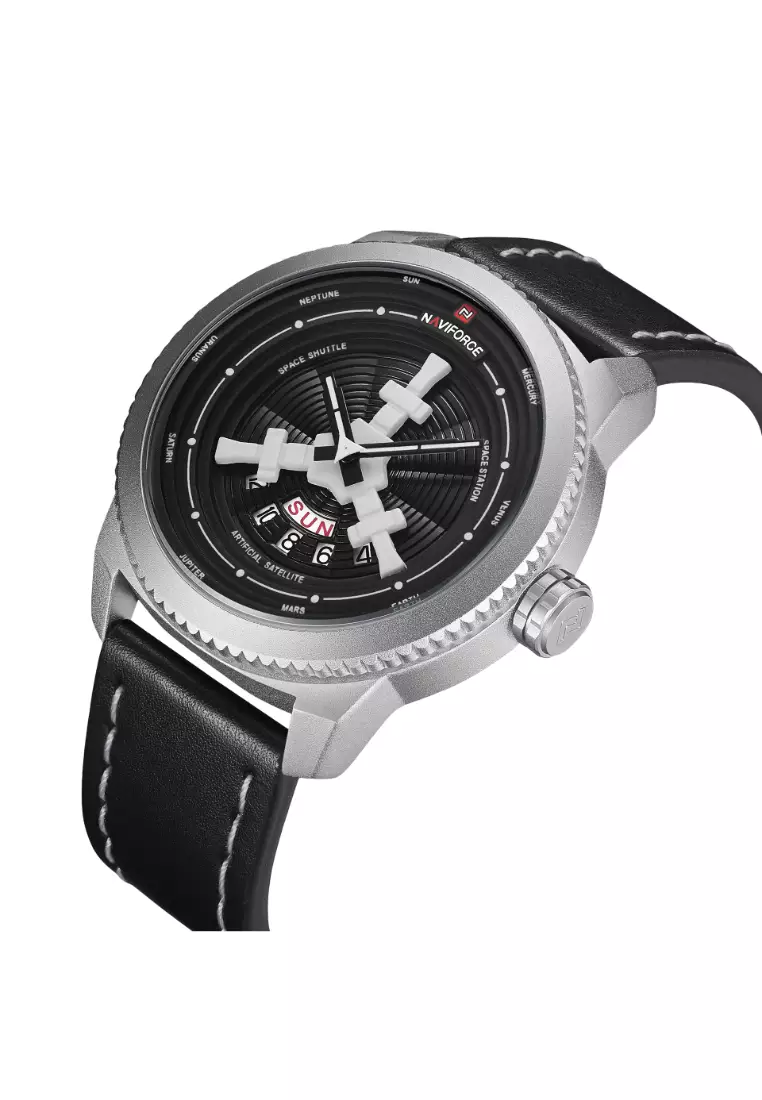 Buy OPCHIC Waterproof Quartz Watch With Double Calendar With Leather ...