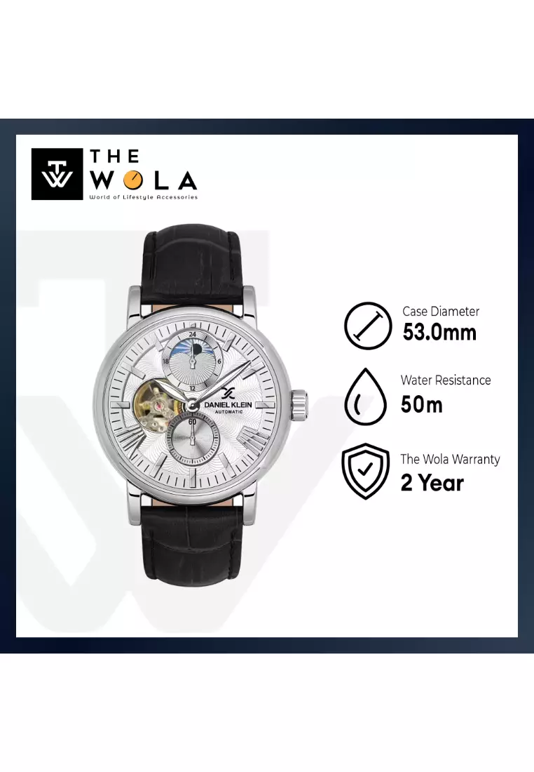 Buy Daniel Klein Automatic Skeleton Men's Chronograph Watch DK.1.13563 ...