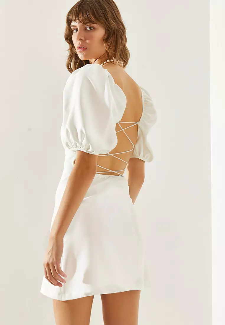 Jual Bianco Lucci Back Tie Detail Mini Dress Original 2025 | ZALORA ...