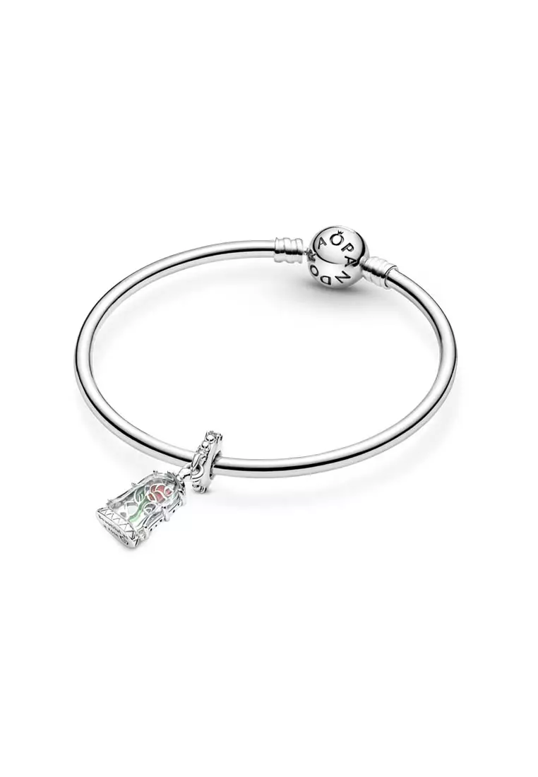 Buy PANDORA Pandora x Disney Beauty and the Beast Enchanted Rose Dangle ...