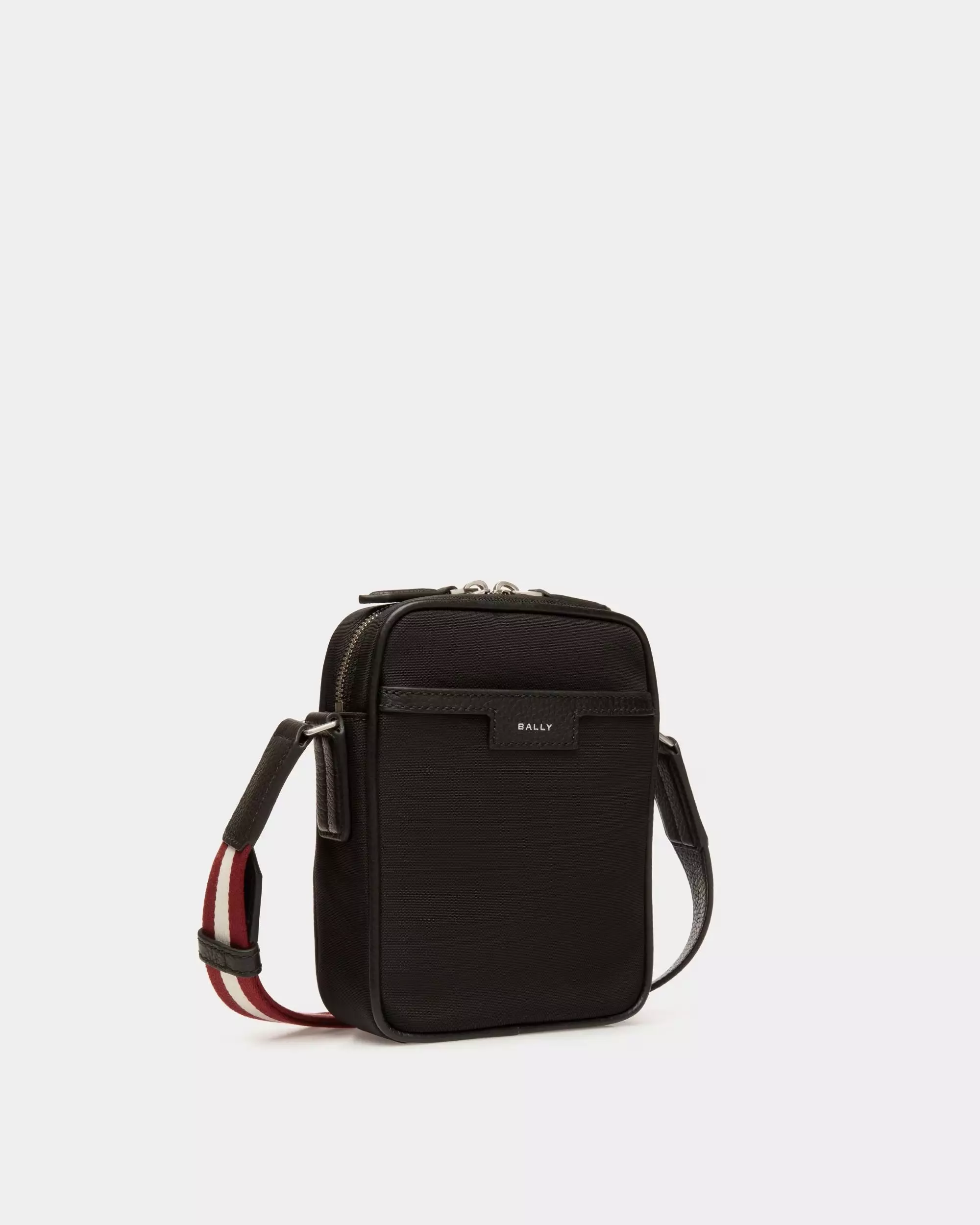 Jual BALLY Bally Code Crossbody Bag in Black Nylon Original 2026 ...