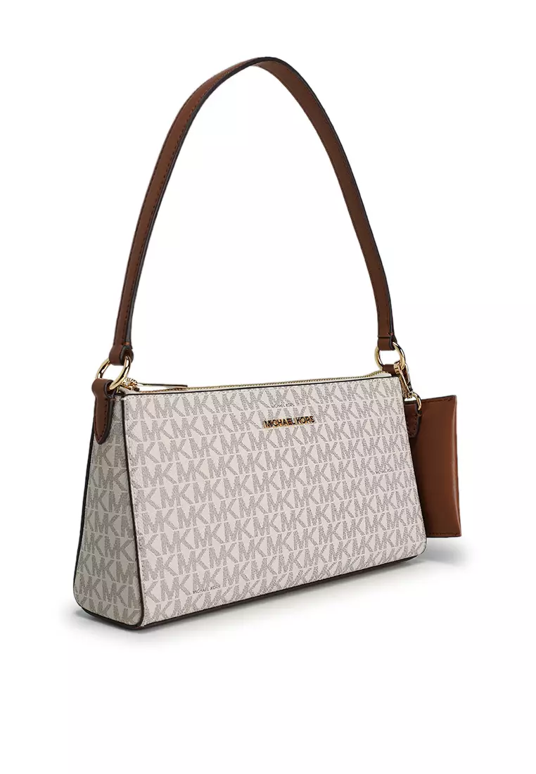 Jual Michael Kors Vincent Monogram Medium Pouchette Bag With Card Case ...