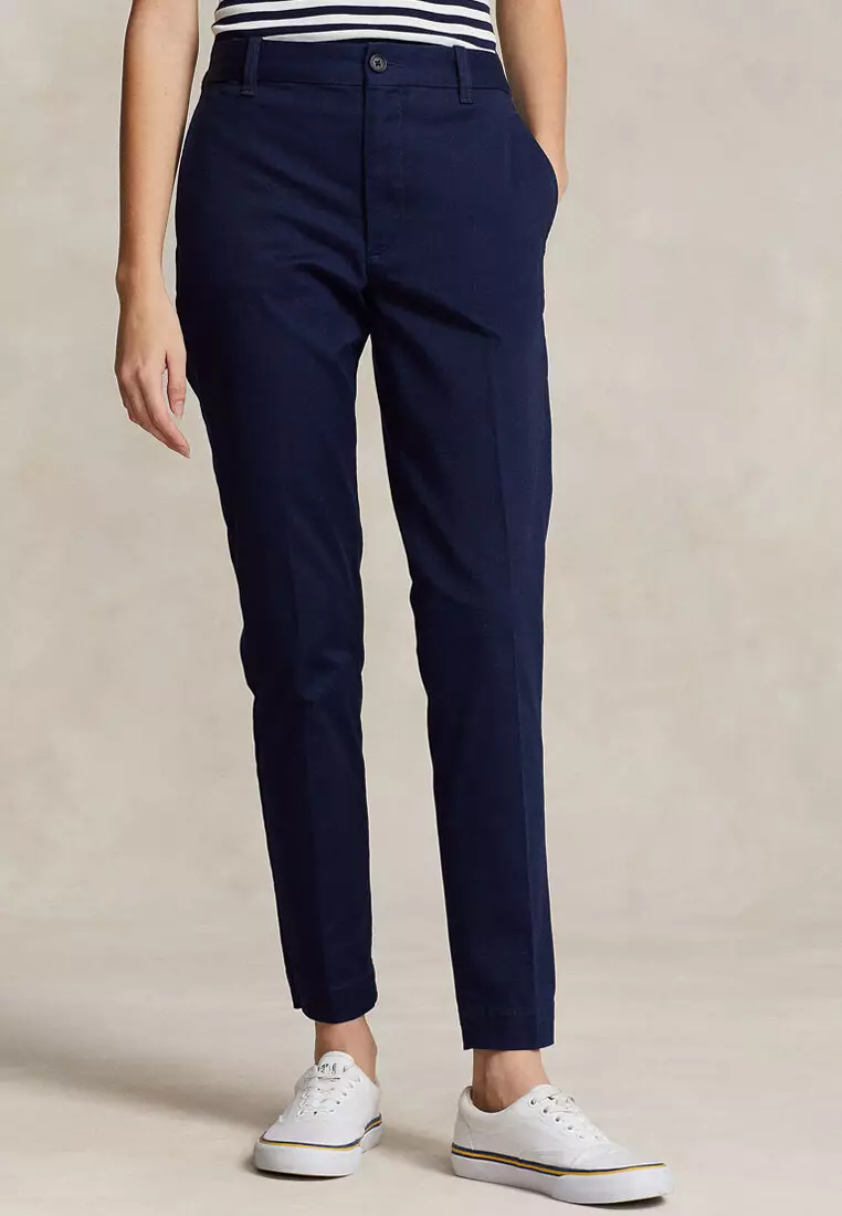 Buy Polo Ralph Lauren Cropped Slim Fit Twill Chino Pant 2025 Online | ZALORA