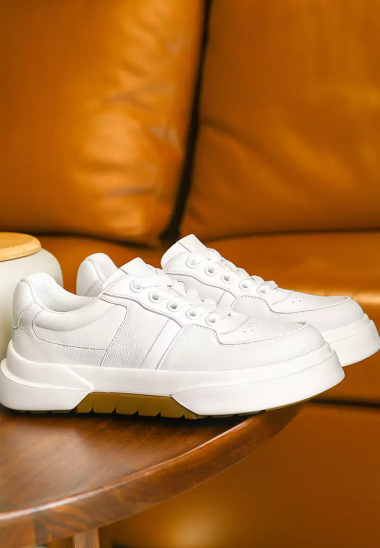 Twenty Eight Shoes Color Matching Grain Leather Sneakers DS3001-01-02 ...