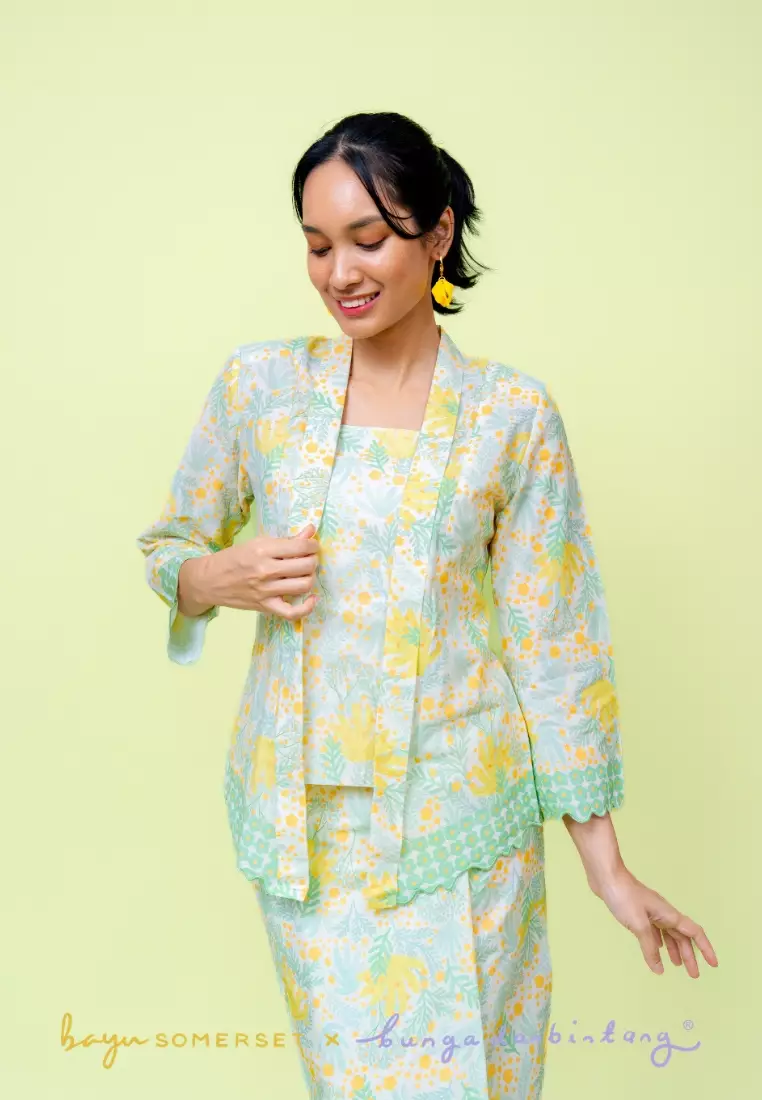 Buy Bayu Somerset Bayu Somerset Agnes Kotabaru Kebaya - Murni Green ...