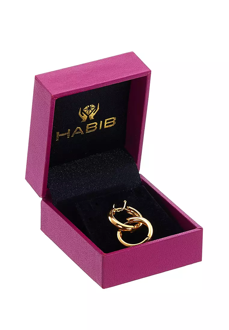 Buy HABIB HABIB Oro Italia 916 Yellow Gold Earrings GE71900321 2026 ...