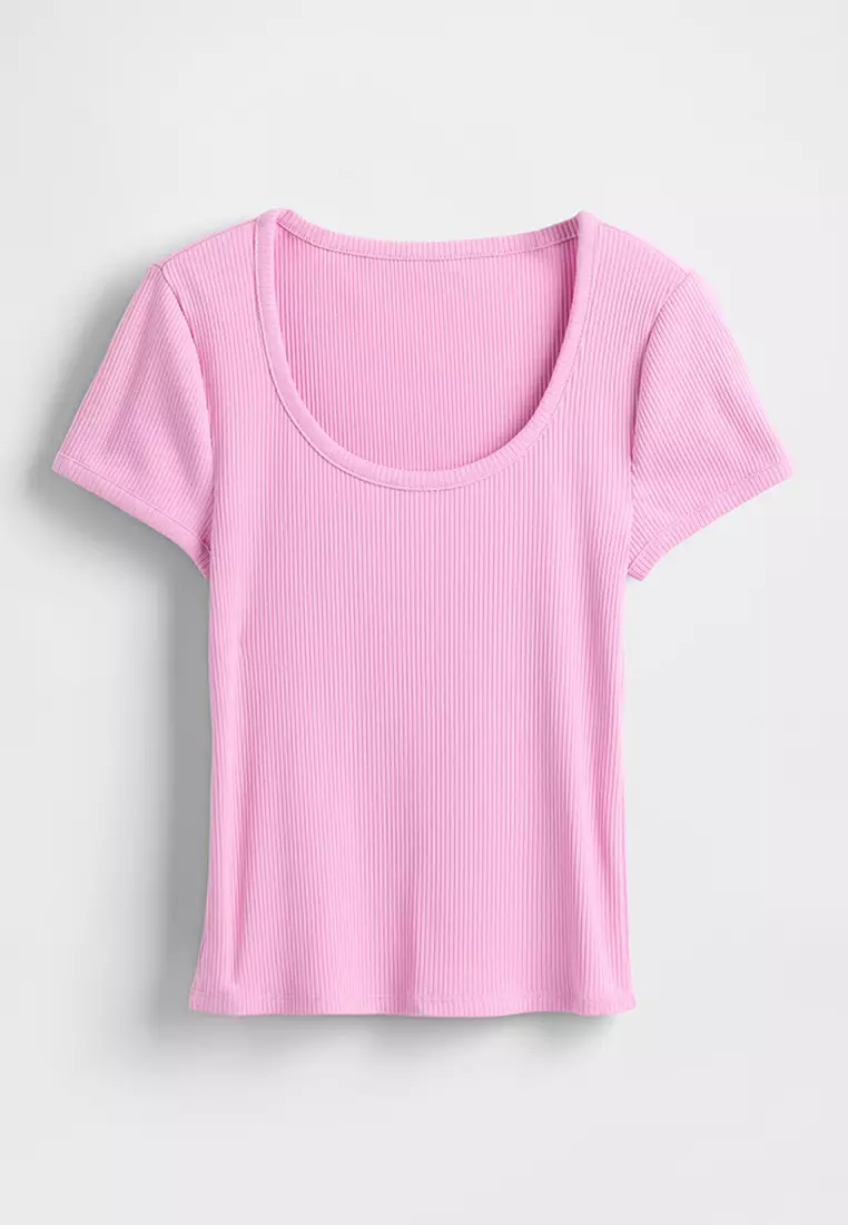 Buy Gap Modern Rib Scoop Crop T-Shirt 2026 Online | ZALORA Philippines