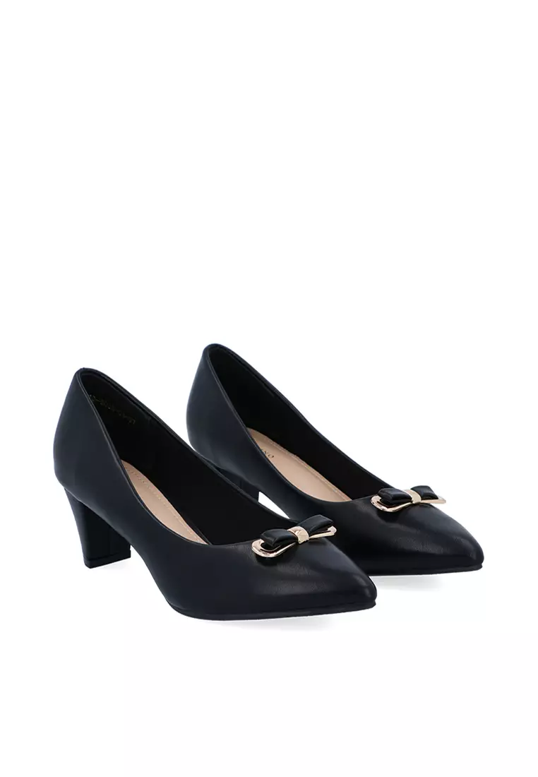 Buy Carlo Rino Black Ava Claire Pumps Online | ZALORA Malaysia