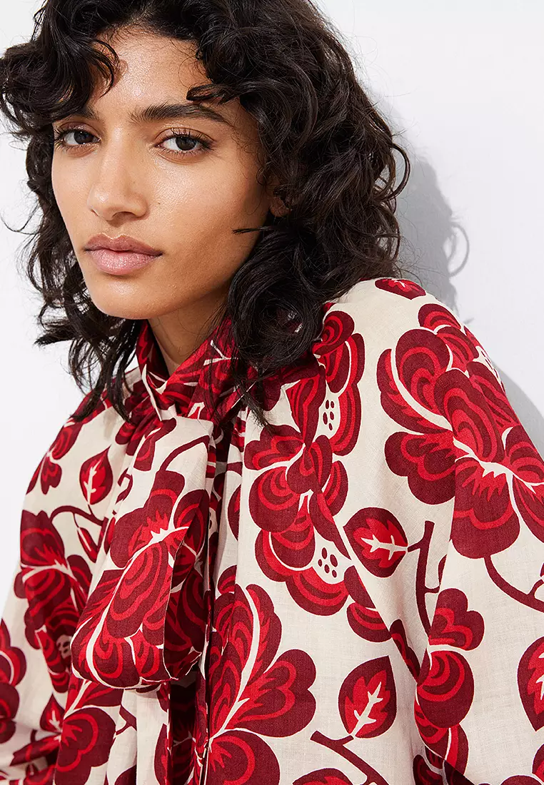 Buy And Other Stories Tie Neck Mini Dress 2024 Online Zalora Philippines