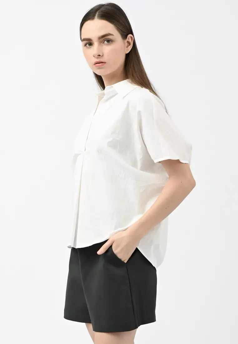 Buy Plain B. Collar Shirt 2026 Online | ZALORA