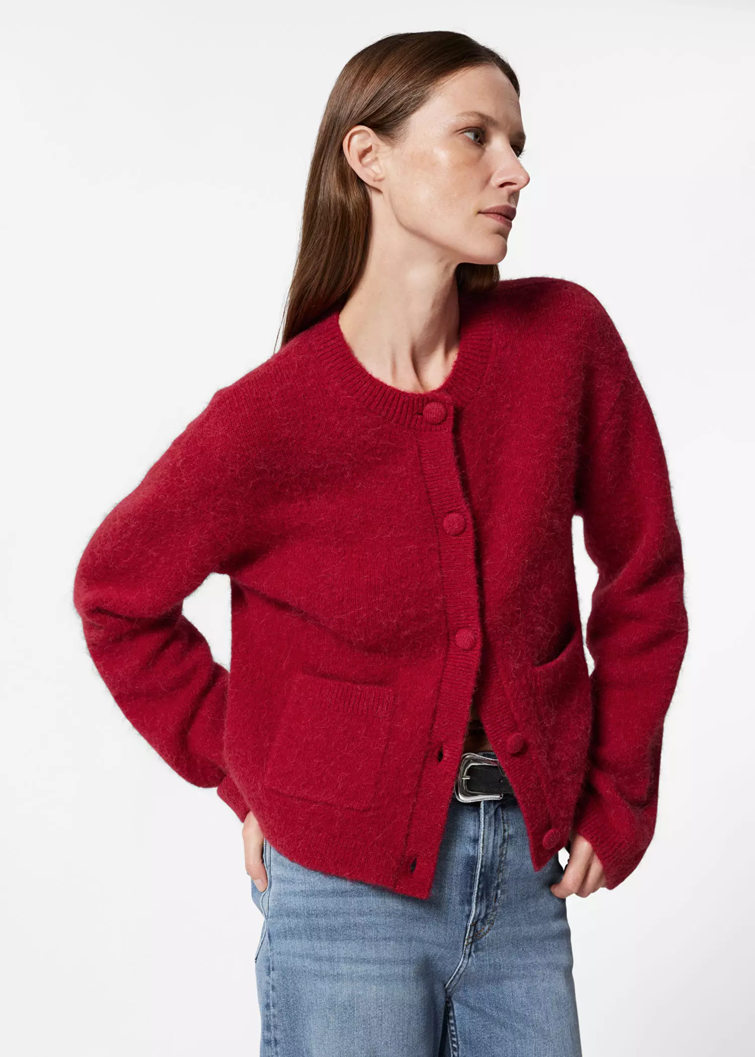 Buy & Other Stories Boxy Crew-Neck Cardigan Online | ZALORA Malaysia