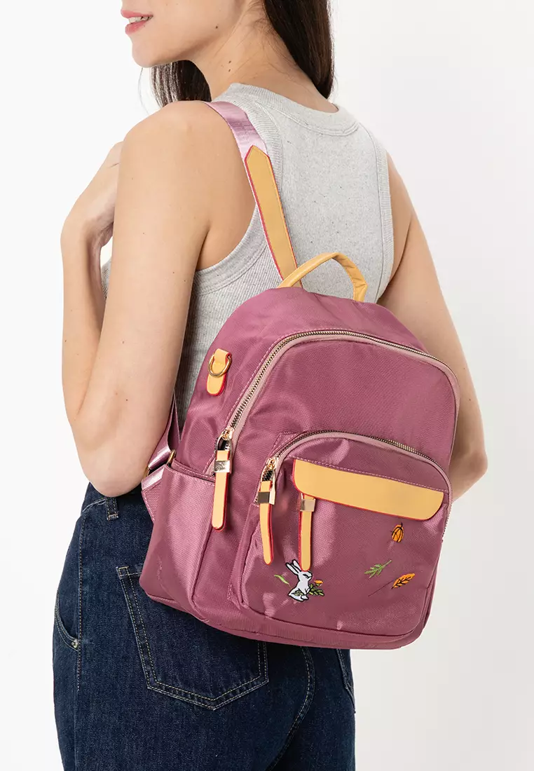 Jual NUVEAU Embroidery Backpack Original 2025 | ZALORA Indonesia