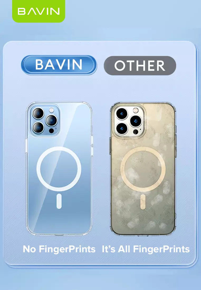 Buy BAVIN FS Magnetic Circle Clear Phone Case For iPh 12 Pro Max 2025 ...