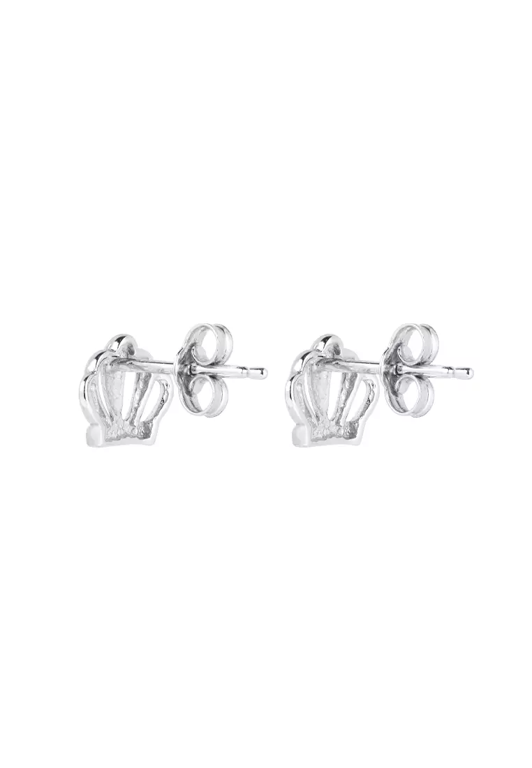 TOMEI TOMEI Crown Earrings, White Gold 585 2025 | Buy TOMEI Online ...