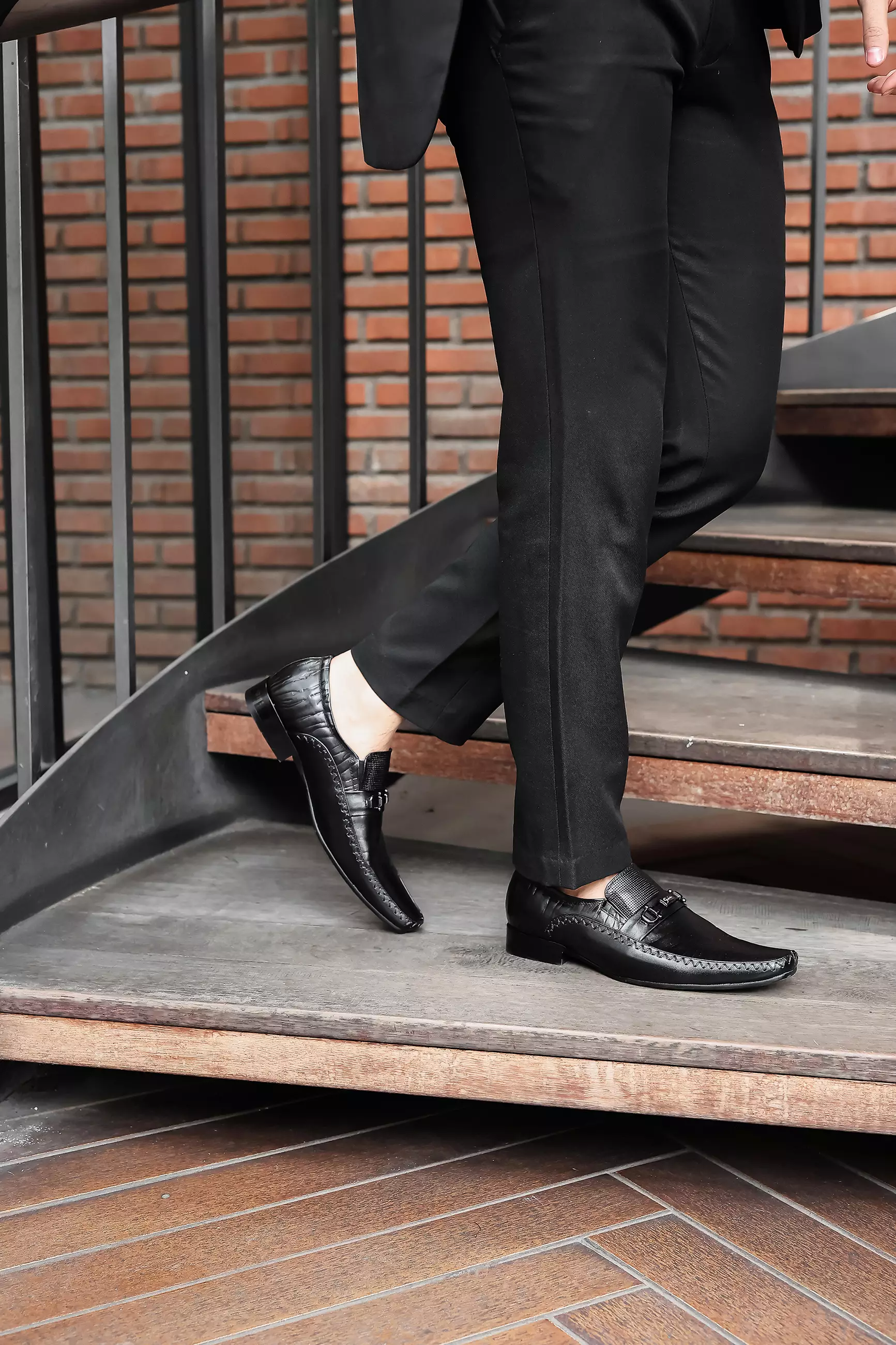 Jual Marelli William Men Shoes Formal Pantofel Kulit Asli - Black ...