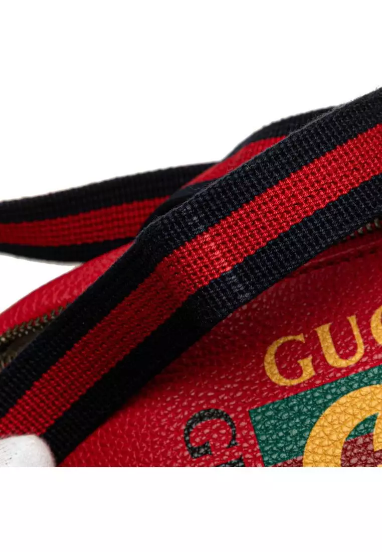 Buy Gucci Pre-Loved Gucci Red Leather Belt Bag 2025 Online | ZALORA ...