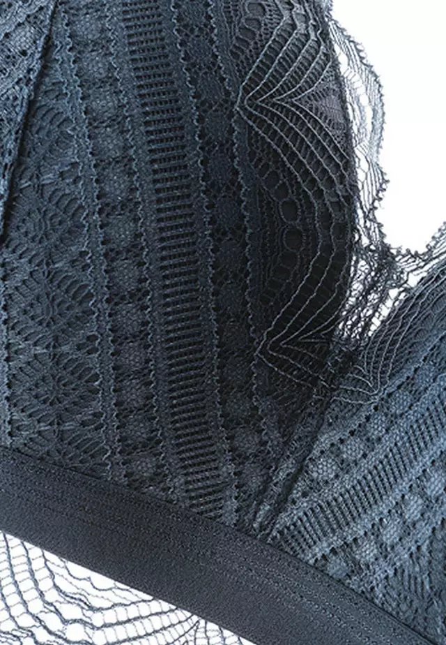 Buy Sunnydaysweety Lace Underwireless Thin Cotton Triangular Bra with ...