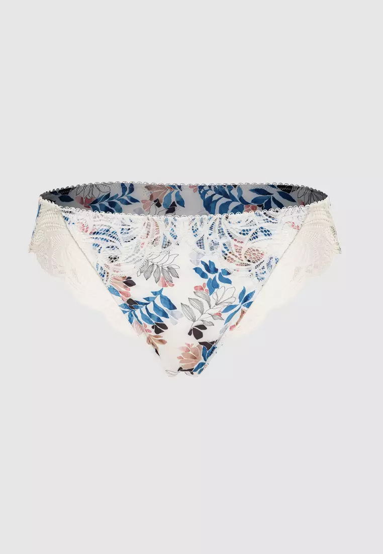 Sans Complexe Ariane Fantaisy Microfibre & Lace Bikini Brief 2025 | Buy ...