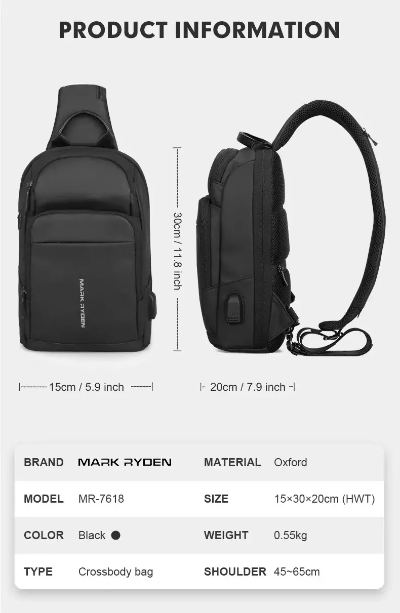 Jual Mark Ryden Mark Ryden MR7618 Tas Selempang Pria WaistBag Pria ...
