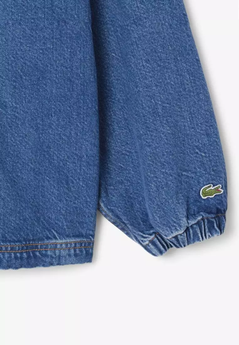 Buy Lacoste Oversized Denim Popover Jacket 2025 Online | ZALORA