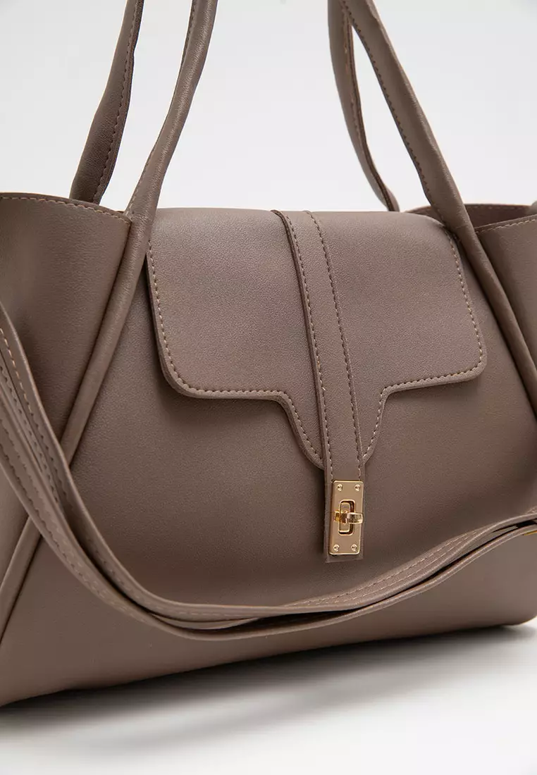 Jual Berrybenka Label Tekka Naomi Tote Bag Mocca Original 2025 | ZALORA ...