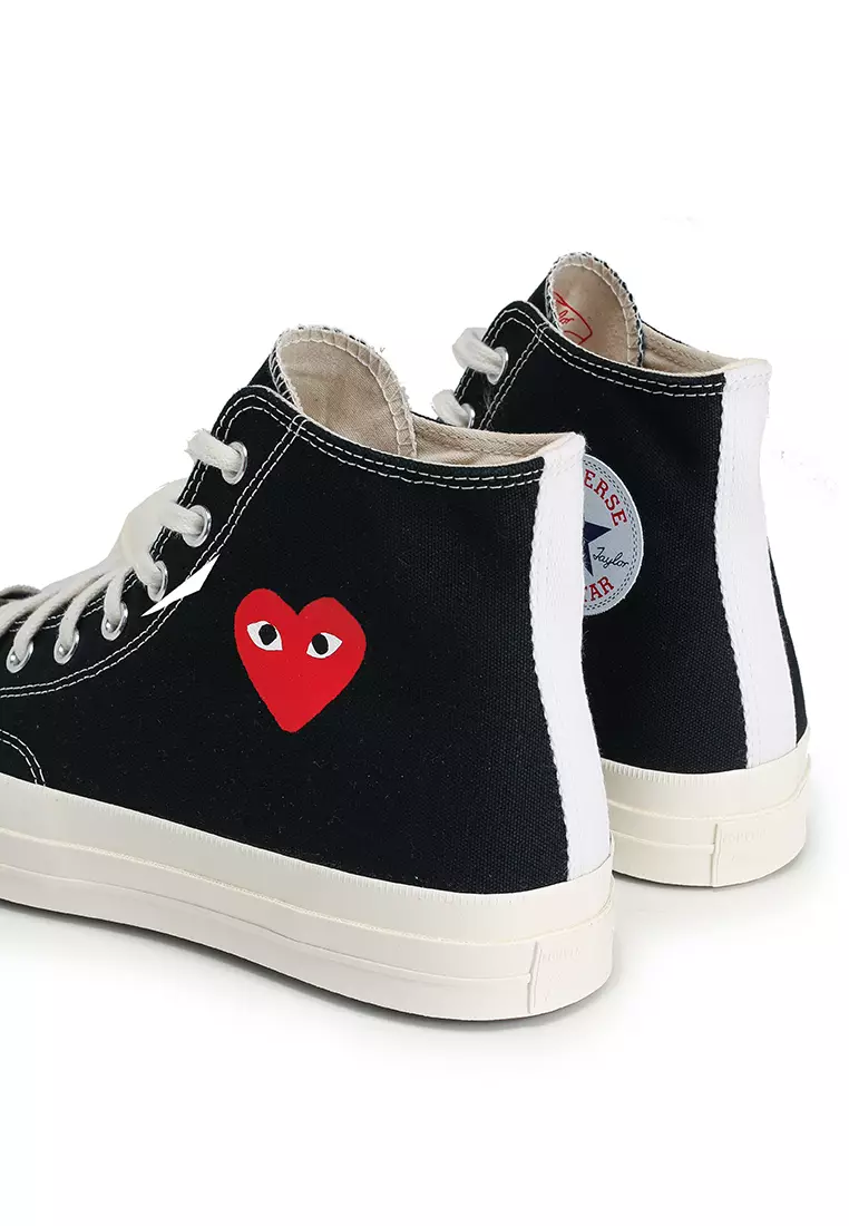 Jual CDG Play Chuck 70 Small Red Heart High-Top Sneakers (ik) Original ...