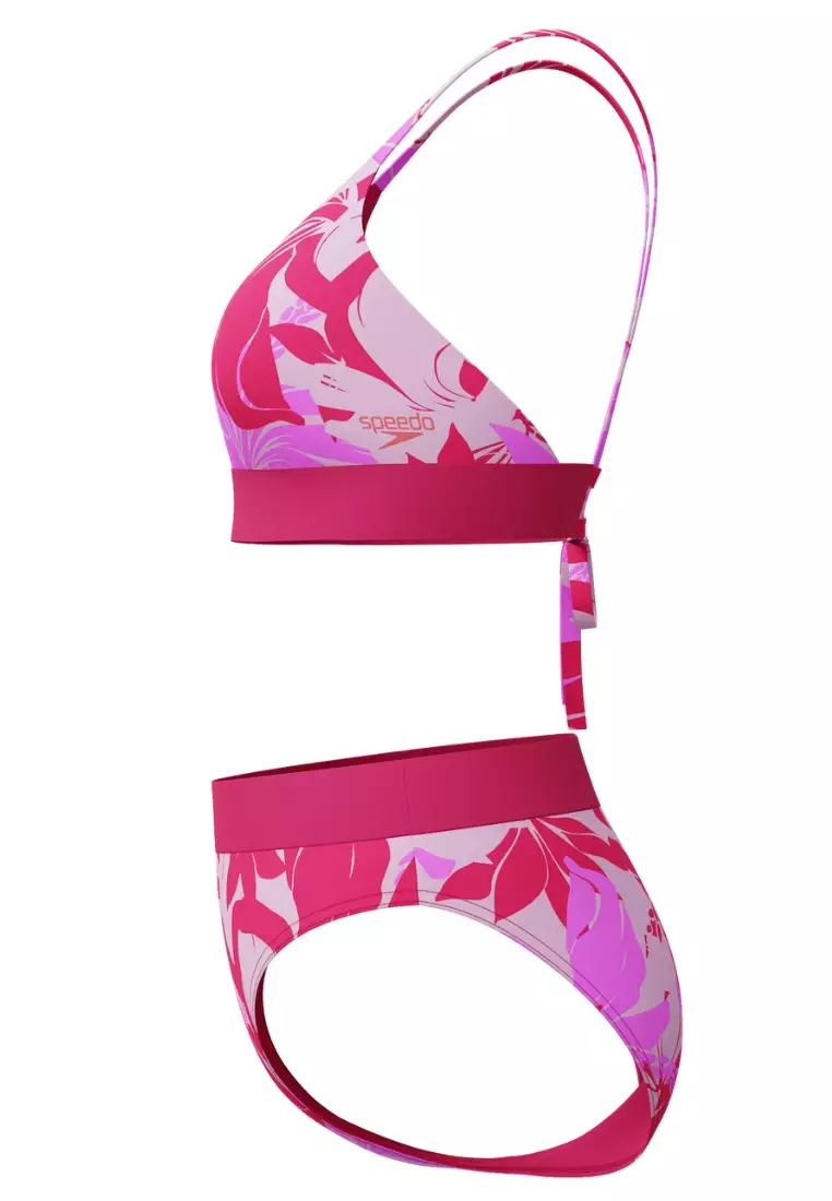 Buy Speedo Printed Banded Triangle 2 Piece (Kaluna Floral/Raspberry ...