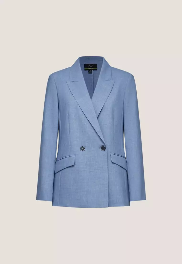 Buy G2000 G2000 Rayon Blend Double -Breasted Suit Blazer 2025 Online ...