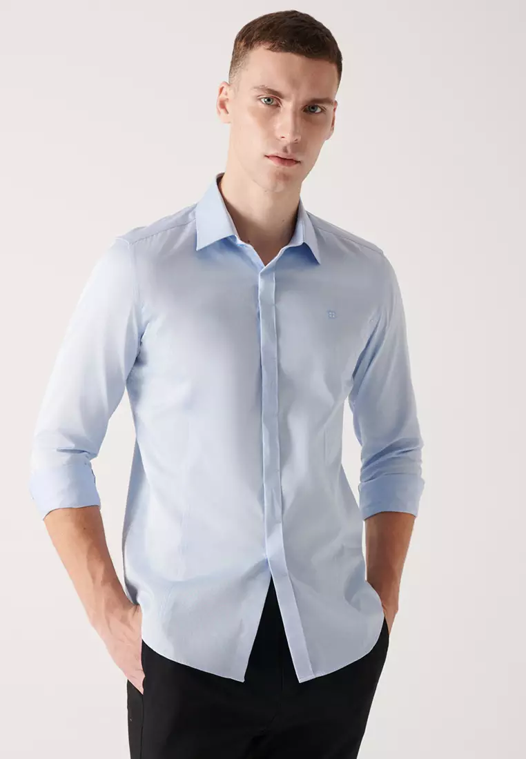 Buy Avva Satin Long Sleeves Shirt 2025 Online | ZALORA Philippines