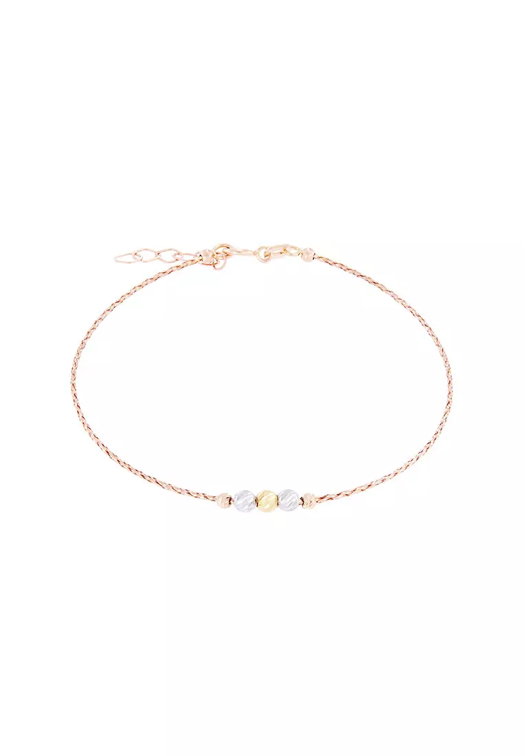 Buy HABIB HABIB 585/14K Rose, White and Yellow Gold Bracelet 714-BR IF06 WP-A Online | ZALORA ...