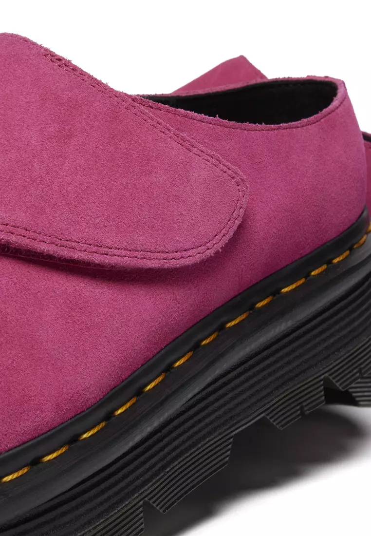 Buy Dr. Martens Zebzag AnyWair Suede Fuchsia Pink Mules - Women Online ...